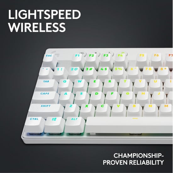 Logitech PRO X TKL LIGHTSPEED Gaming Keyboard - White